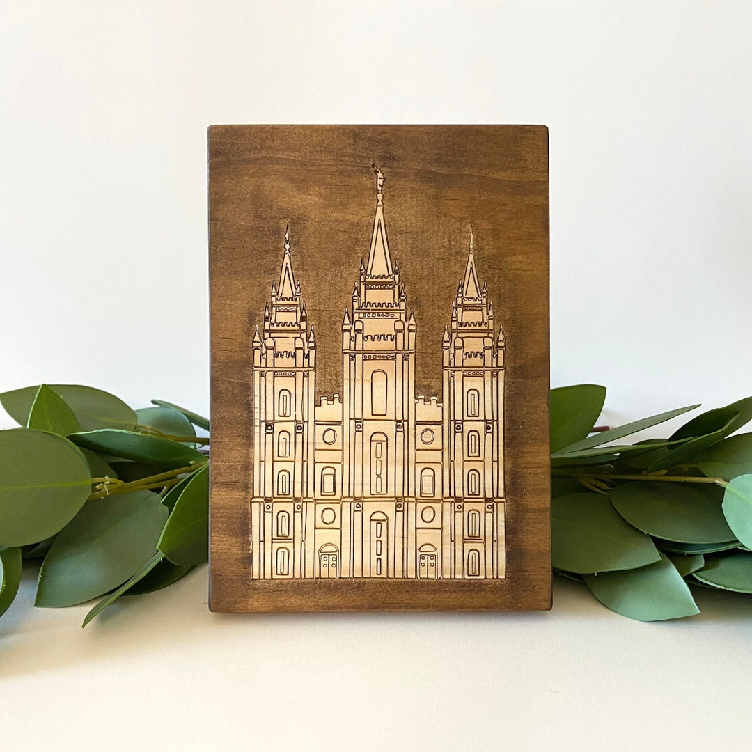 LDS Temple, LDS Gift, Temple Wall Art, LDS, Salt Lake Temple, Baptism ...