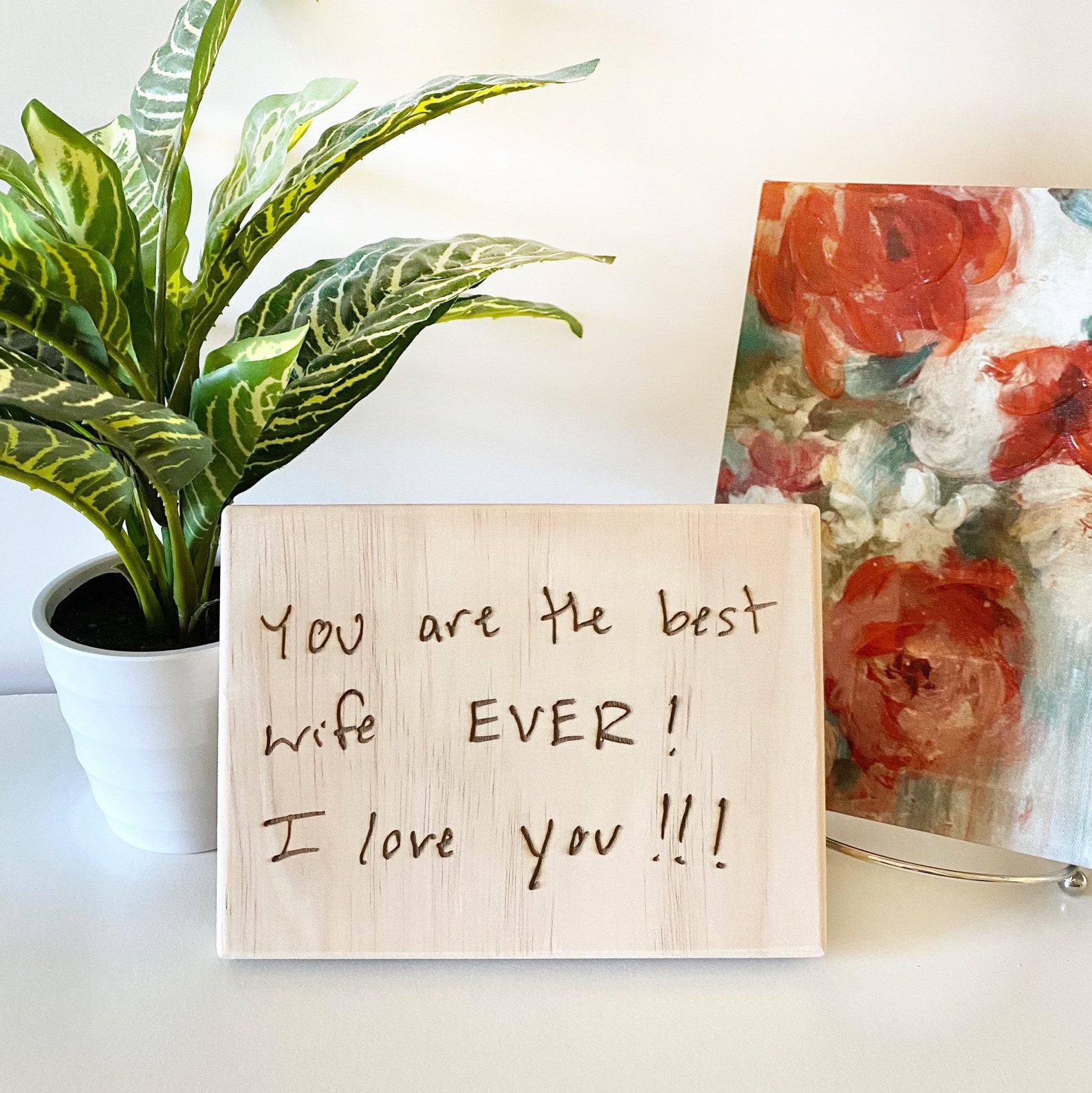 Custom Handwriting, Handwriting Gift, Custom Engraved Note, Handwriting ...