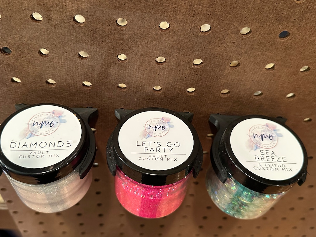 Large Glitter Bottle Holder for Peg Board - Etsy