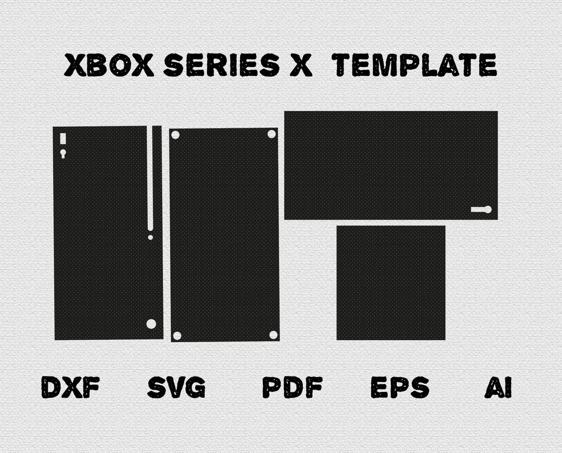 Xbox Series X Skin Full Wrap Skin Cutting Template Dxf SVG | Etsy