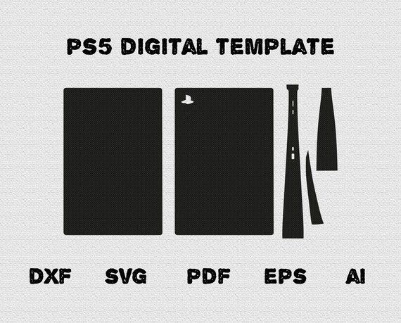 PS5 Digital Skin Template Playstation 5 Digital Version | Etsy