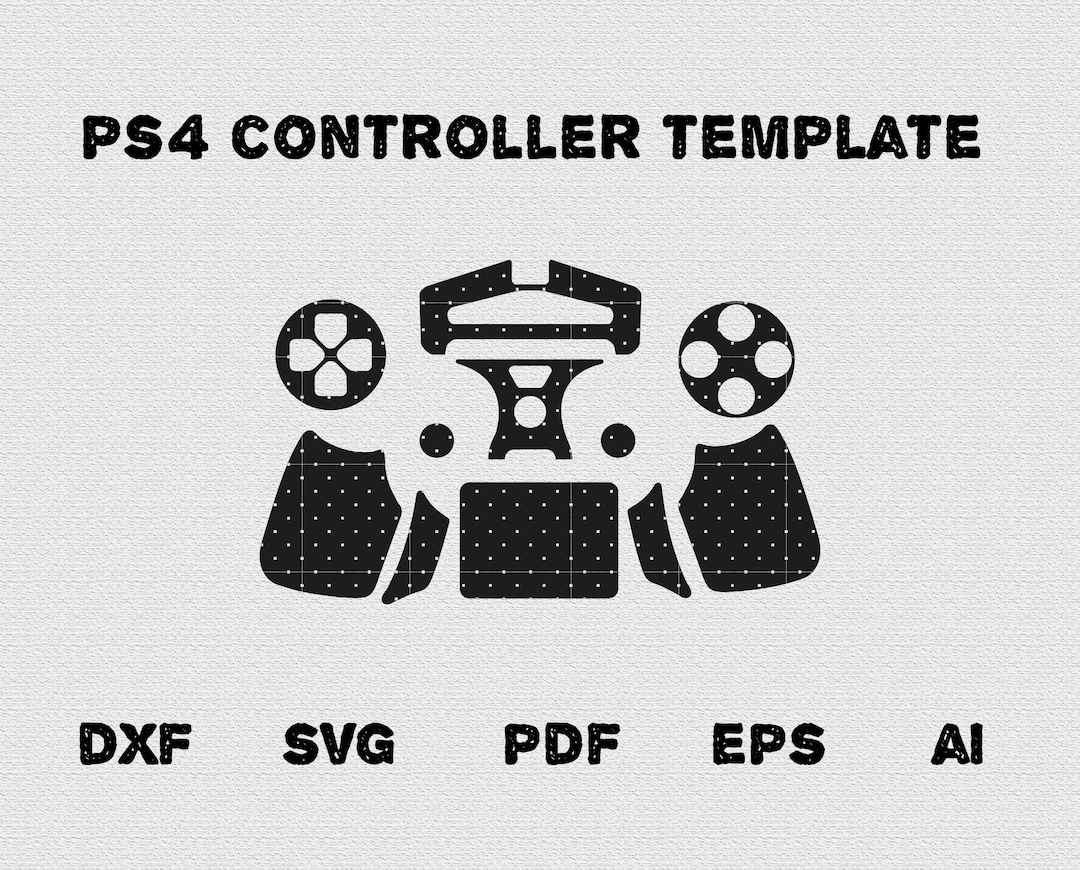 Ps4 Controller Skin Template , Sony Playstation 4 Dualsense Controller ...