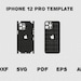 IPhone 12 Pro Max Full Wrap Skin Cutting Template Dxf SVG - Etsy Canada