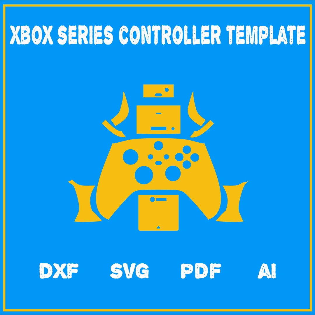 Xbox Series Controller Skin Full Wrap Skin Cutting Template Dxf, SVG ...