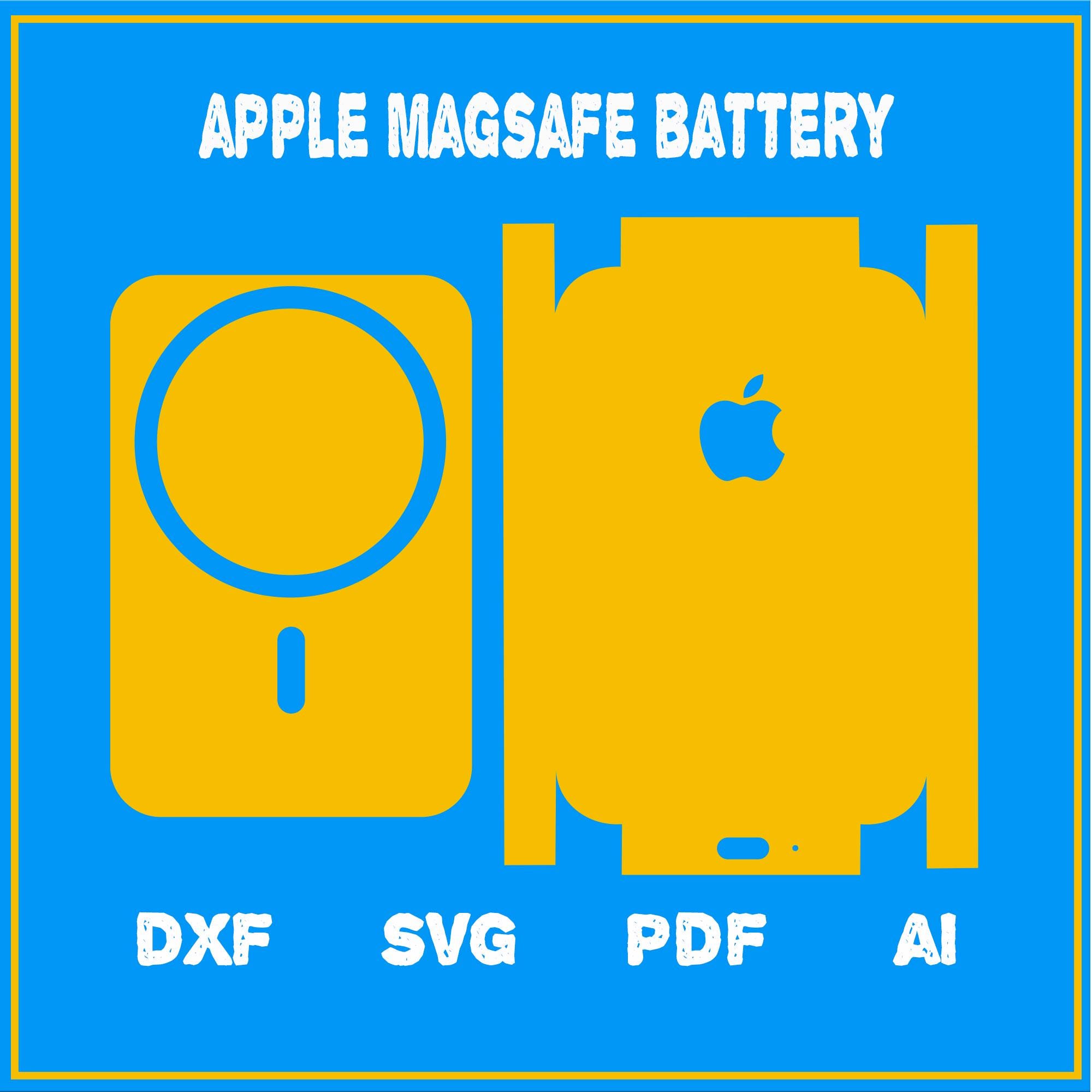 Apple Magsafe Template Svg Png Dxf AI PDF | Magsafe Ring & Charger SVG ...