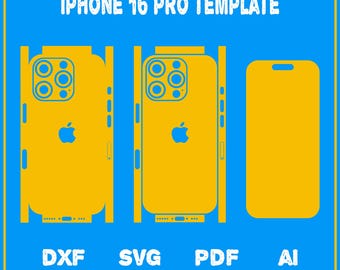 Skin Cut Template Apple iPhone 16 Pro Max Vector Cutting Template Svg ...