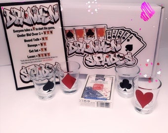 Drunk Spades Game Print - Etsy