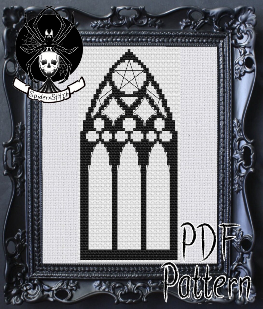 Church Window Cross Stitch Pattern, PDF, Religious, Gothic Church ...