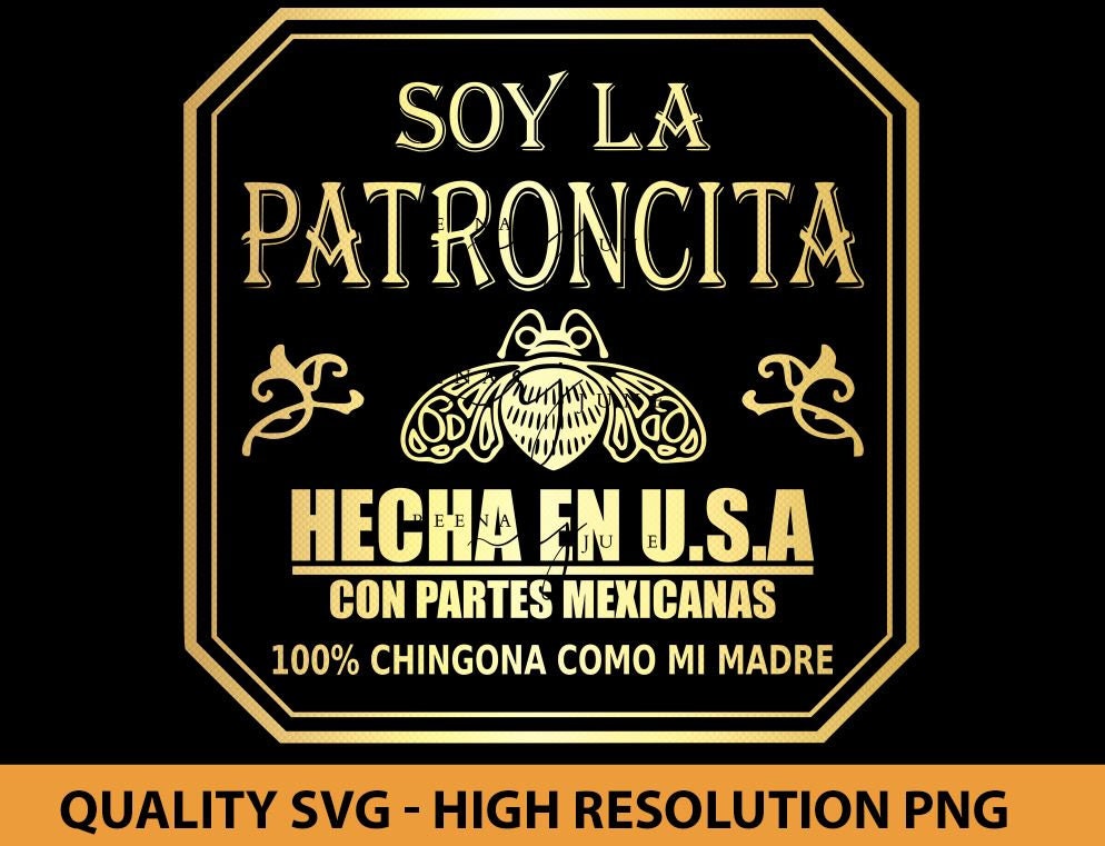 Soy La Patroncita Svg, Spanish Shirt Svg, Spanish Shirt Design, Cut ...