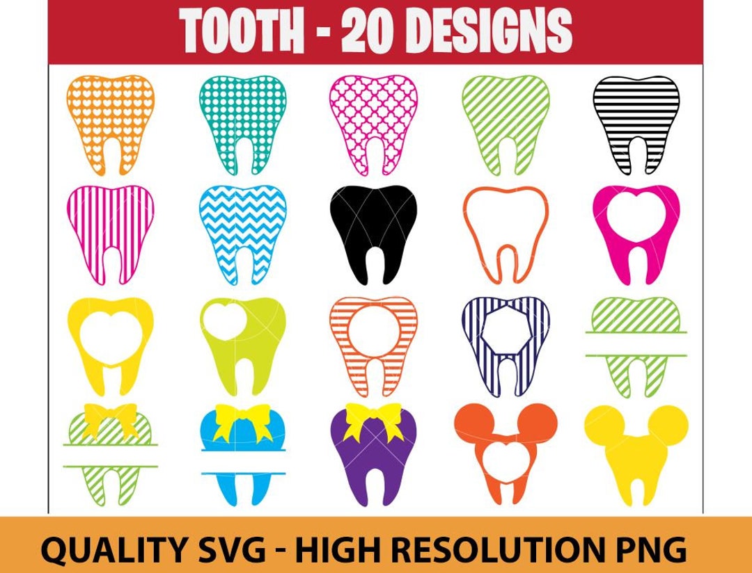 Dentist Bundle Svg, Tooth Bundle Svg, Cute Tooth Svg, , Cut File for ...