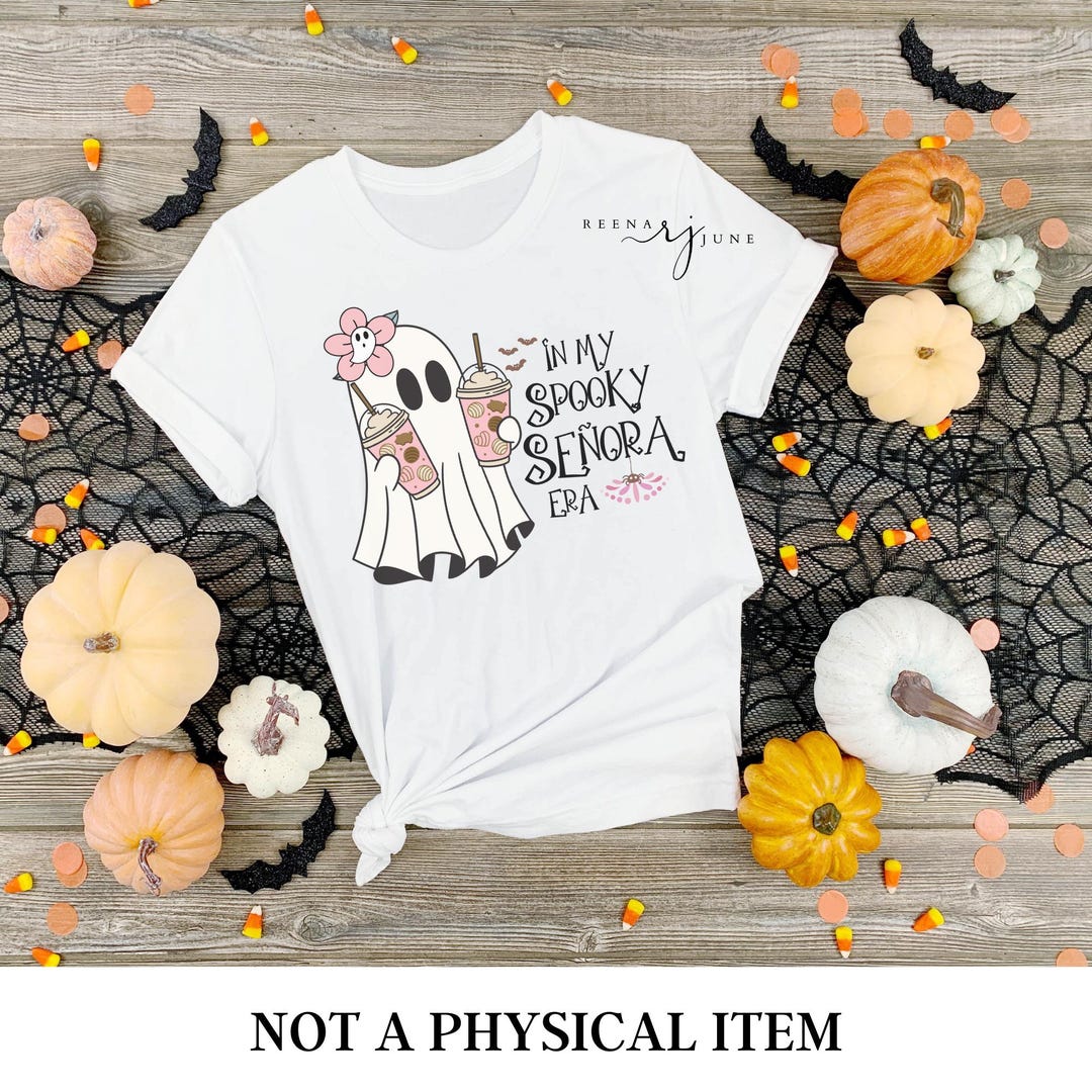 Spoooky Senora Vibes, Halloween Sweatshirt, Concha Shirt, Ghost Pan ...