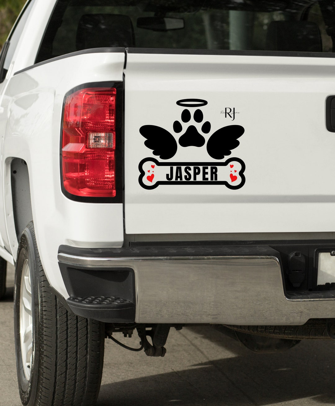 Personalized Pet Memorial Sticker, Custom Dog Name, Personalized ...