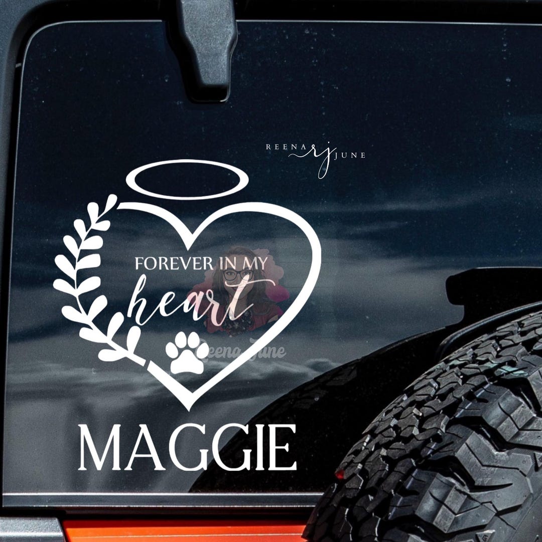 Personalized Pet Memorial Sticker, Custom Dog Name, Personalized ...