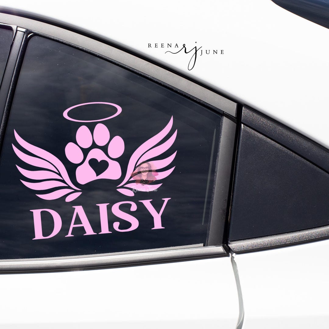 Personalized Pet Memorial Sticker, Custom Dog Name, Personalized ...