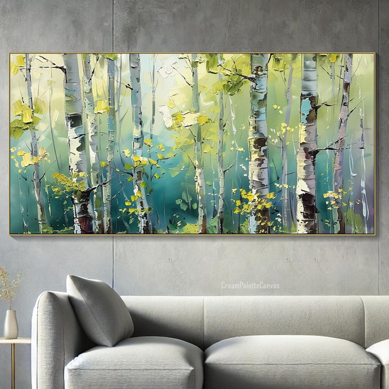 Abstract Birch Trees - Etsy