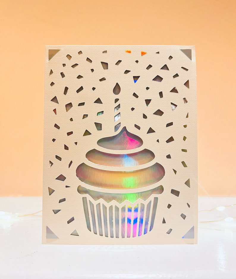 Cupcake Birthday Card, Handmade Birthday Card - Etsy