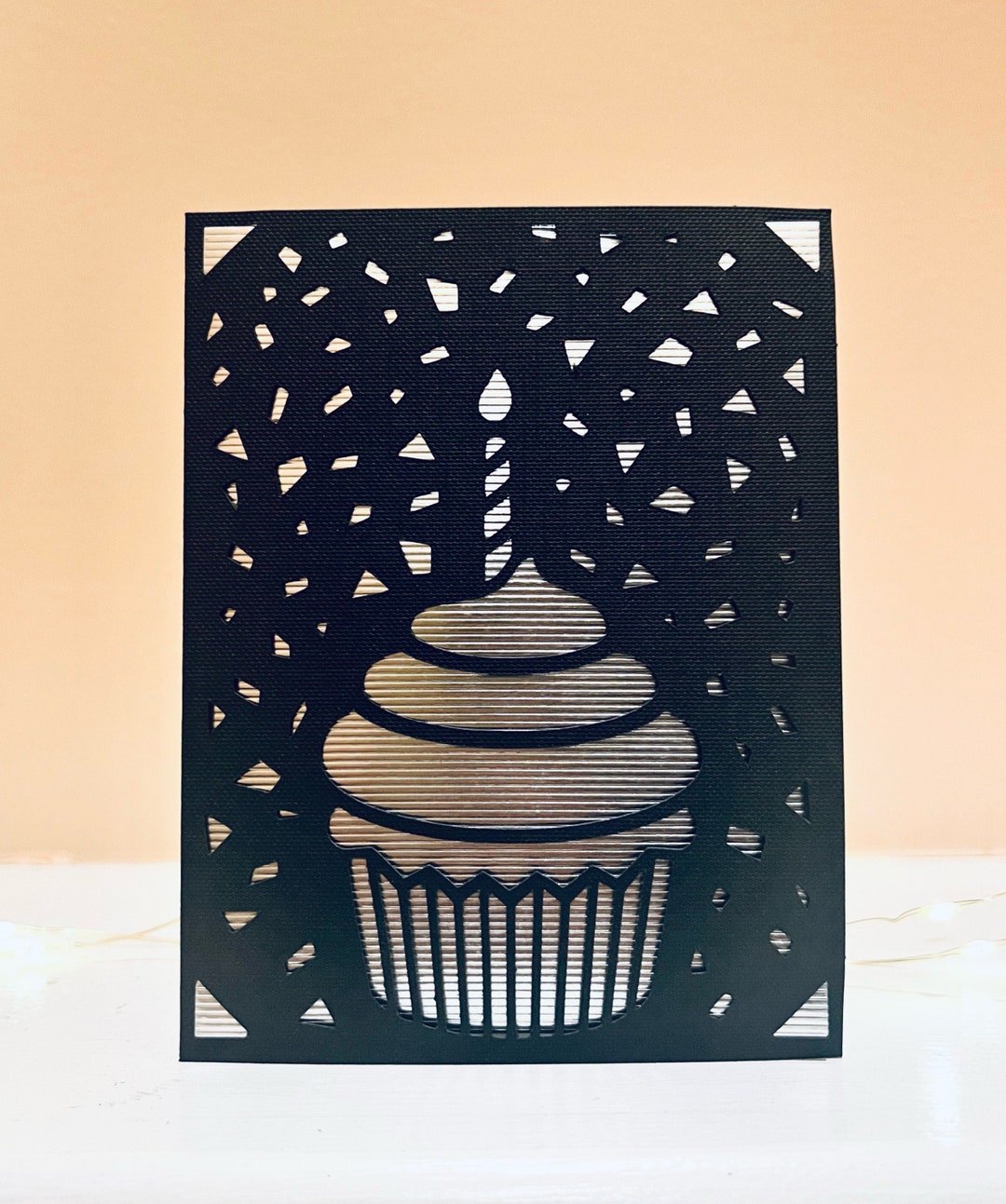 Cupcake Birthday Card, Handmade Birthday Card - Etsy