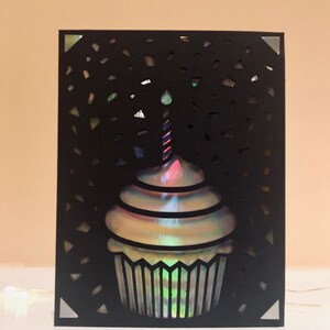 Cupcake Birthday Card, Handmade Birthday Card - Etsy