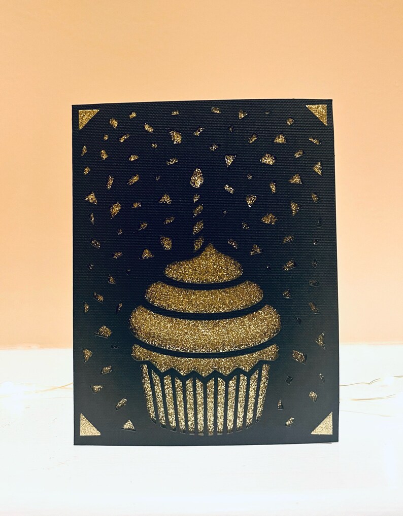 Cupcake Birthday Card, Handmade Birthday Card - Etsy