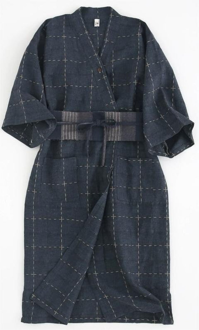 Traditional Japanese Kimono Robe Men's Yukata Men's - Etsy