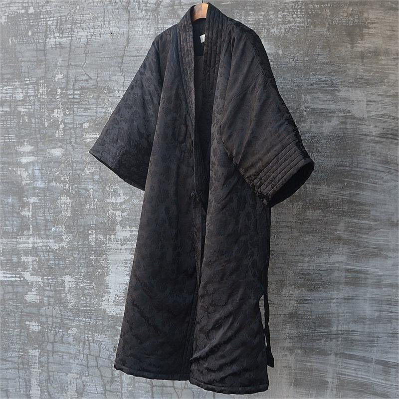 Black Printed Men's Robe, Comfortable Men's Robe, Black Floral Men's ...