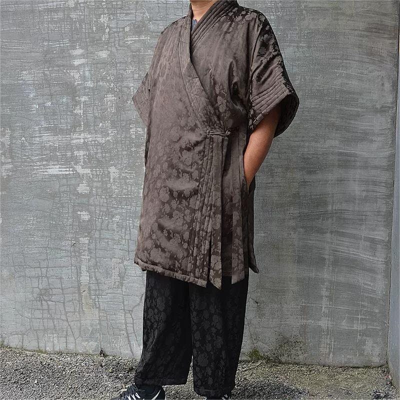 Black Printed Men's Robe, Comfortable Men's Robe, Black Floral Men's ...
