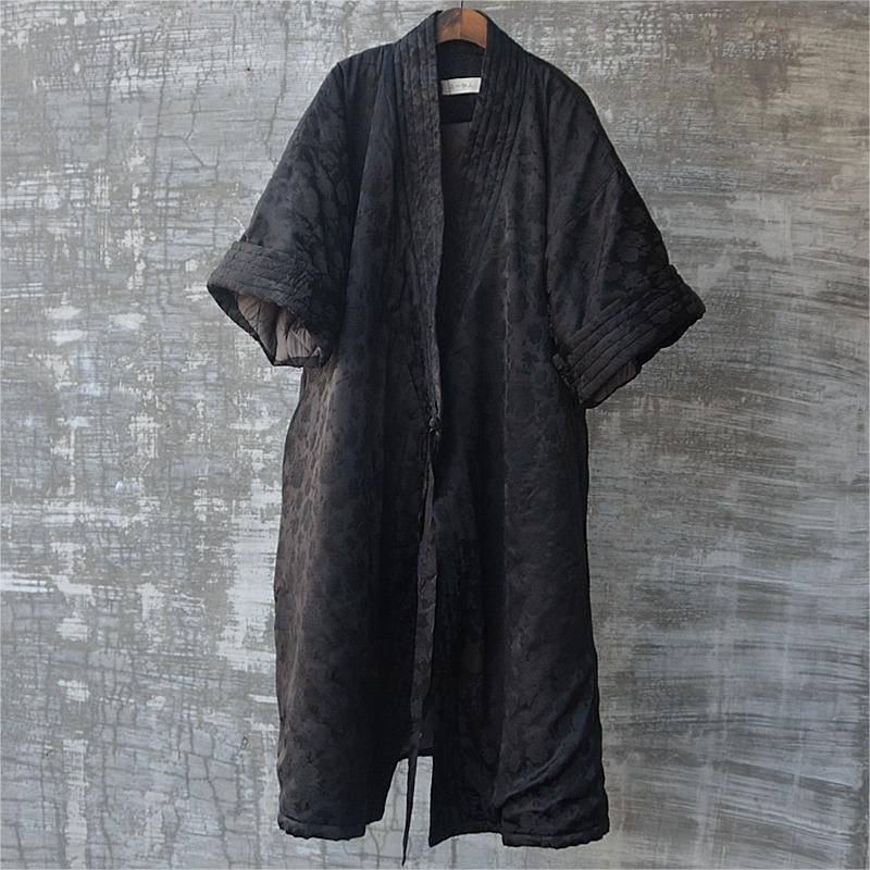 Black Printed Men's Robe, Comfortable Men's Robe, Black Floral Men's ...