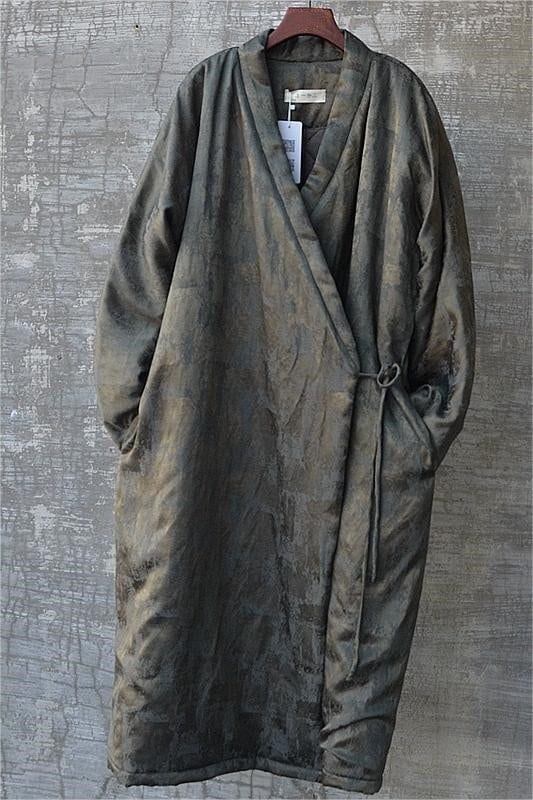 Green Men's Robe, Green Men's Yukata, Men's Winter Robe, Soft Cotton ...