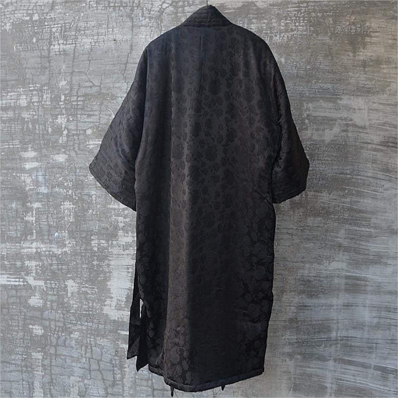 Black Printed Men's Robe, Comfortable Men's Robe, Black Floral Men's ...