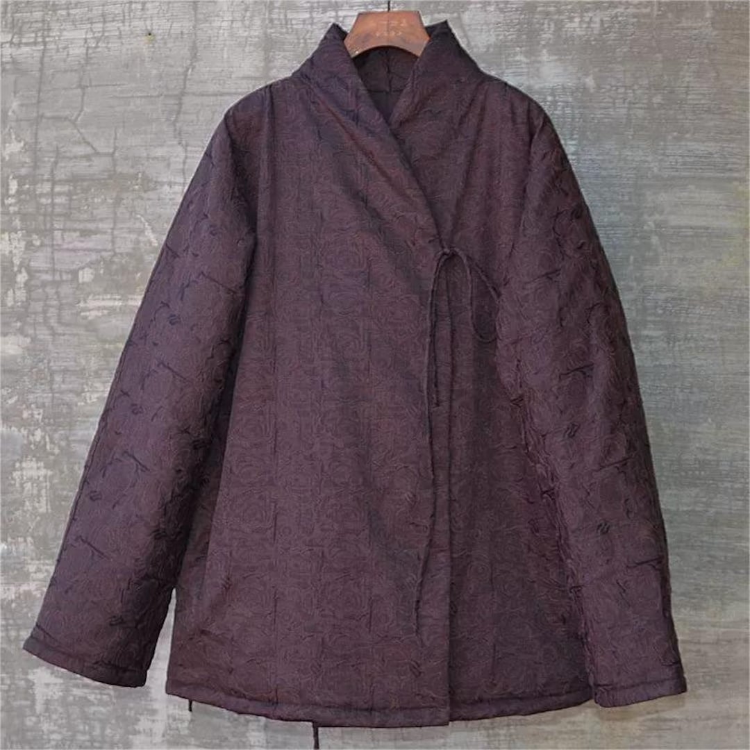 Deep Purple Men's Robe Embroidered Men's Short Robe - Etsy