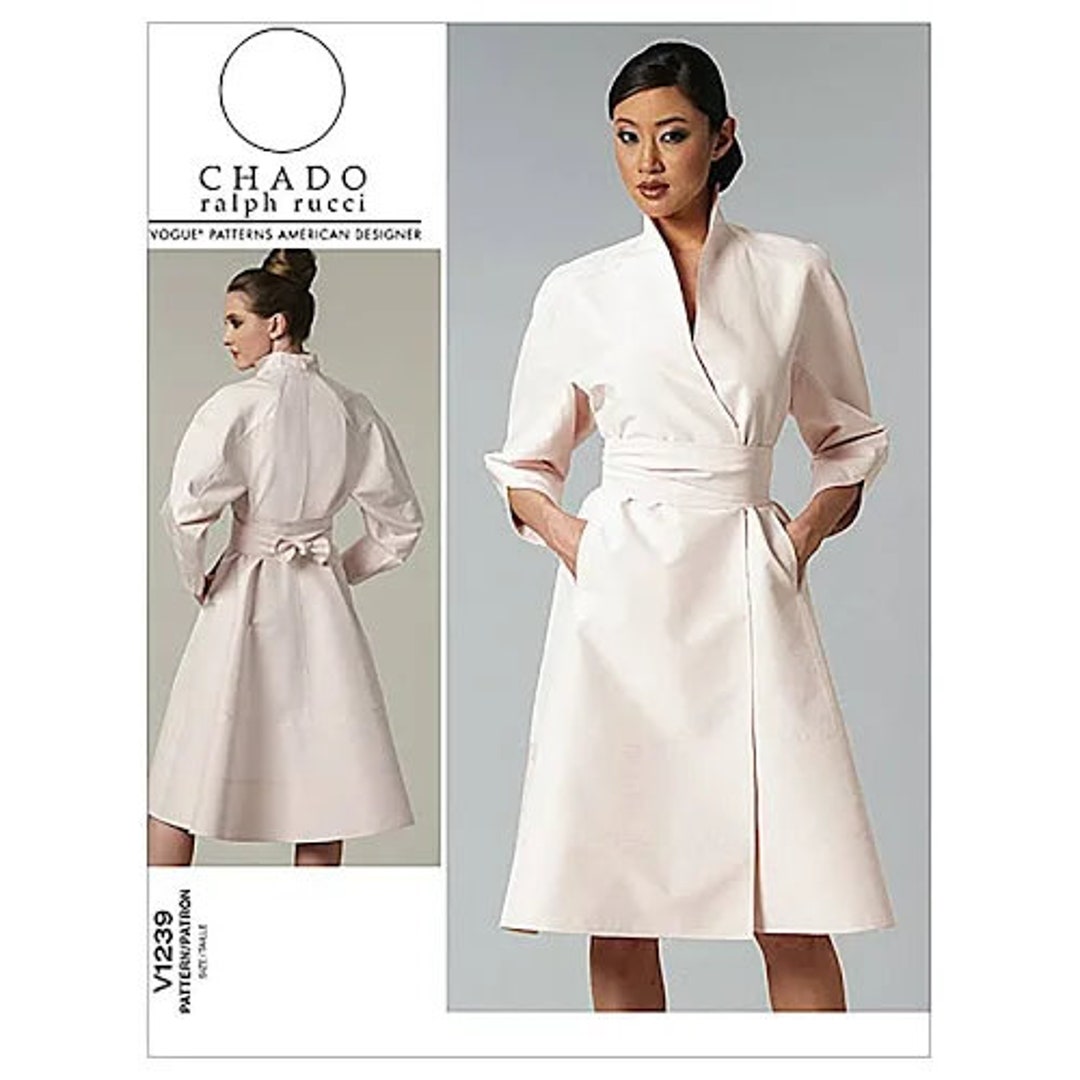 V1239 Vogue 1239 Sewing Pattern Designer's Ralph Rucci CHADO Special ...