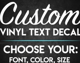 Lettering Text Wall Decal - Etsy