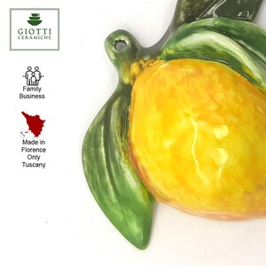 Italian Ceramic Lemon Decorations for Kitchen - Hand Painted Kitchen ...
