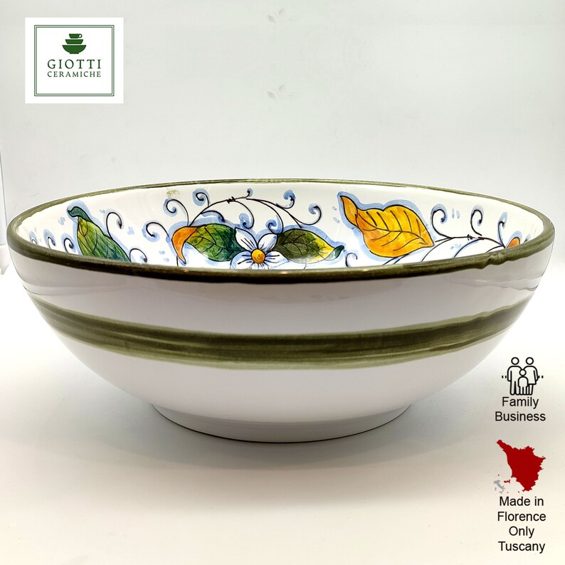 Large Ceramic Bowl Italian Dinnerware Pasta Bowl Platter - Etsy