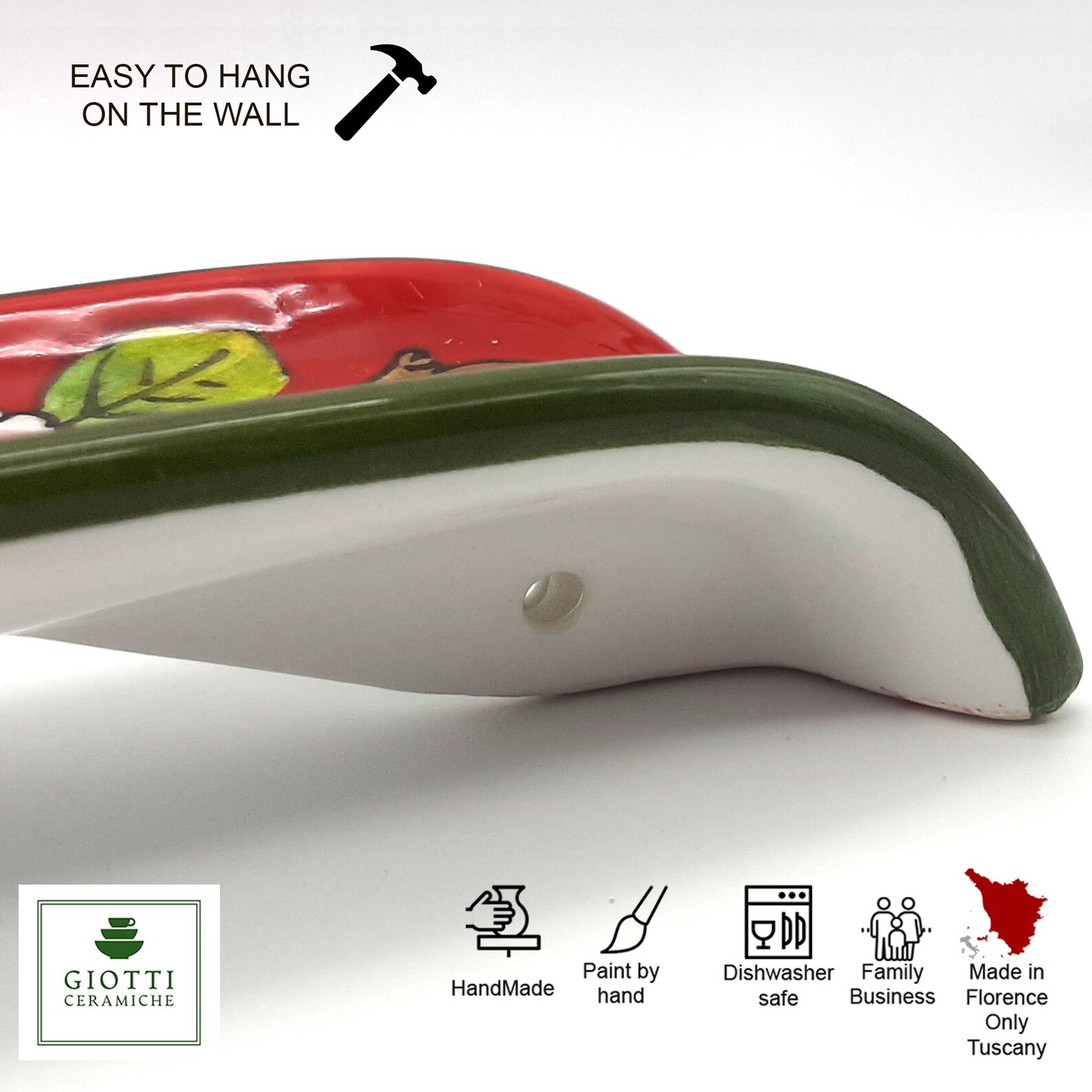 Italian Ceramic Spoon Rest Holder for Kitchen Counter Hand - Etsy