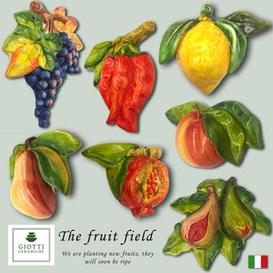 Italian Ceramic Lemon Decorations for Kitchen - Hand Painted Kitchen ...