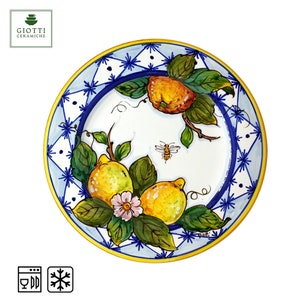 Hand Painted Italian Ceramic Salad Plates - Lemon & Orange, Set of 4 - Etsy