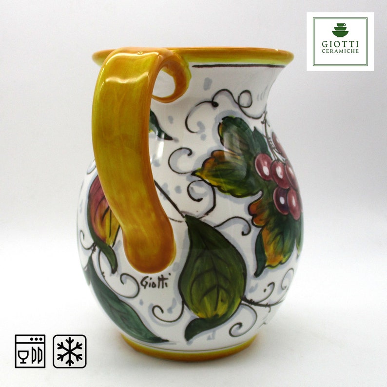 Hand-painted Italian Ceramic Pitcher – Tuscan Kitchen Decor - Etsy