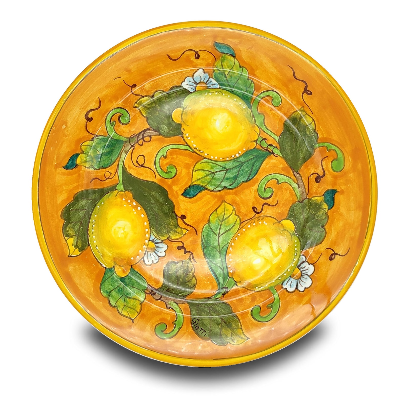 Hand-painted Italian Ceramic Plate – Lemon Design, Tuscany Decor - Etsy