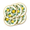 Italian Ceramic Set of 4 Dinnerware Plate Lemons ISCHIA Hand Painted ...
