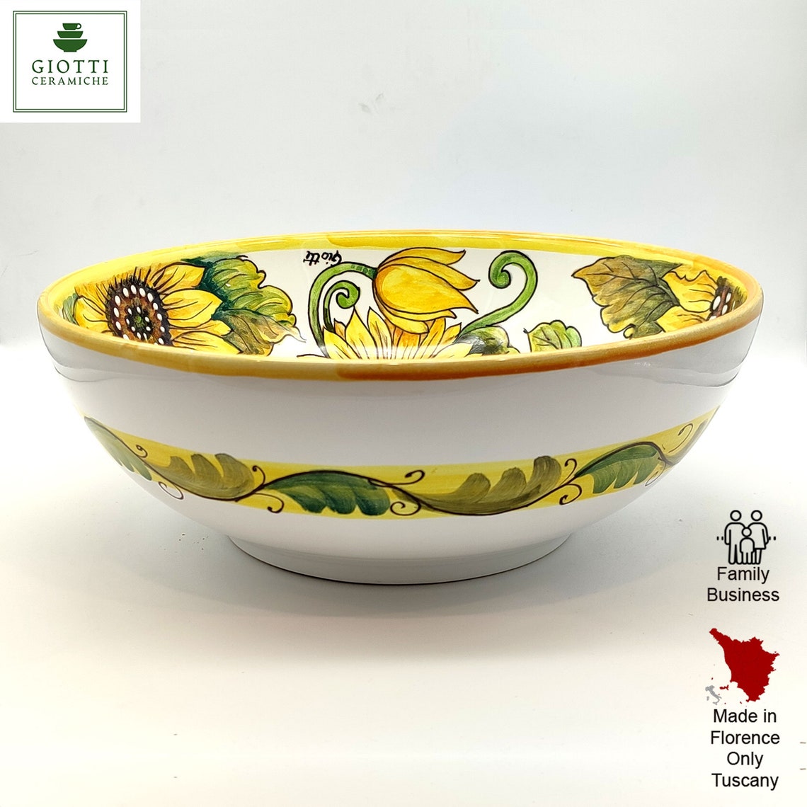 Large Ceramic Bowl Italian Dinnerware Pasta Bowl Platter - Etsy