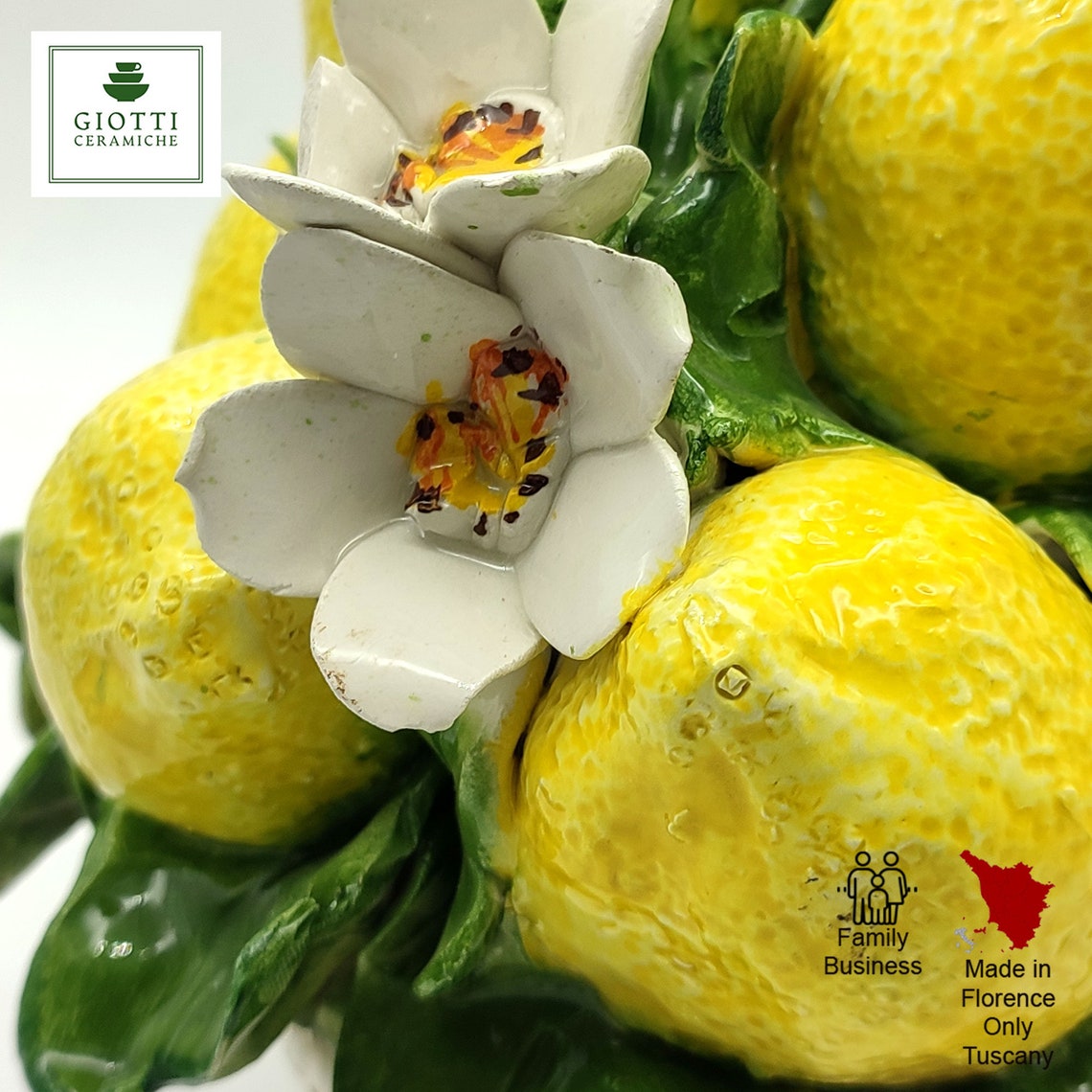 Handmade Italian Ceramic Lemon Centerpiece – Tuscan Kitchen Decor, 8 ...