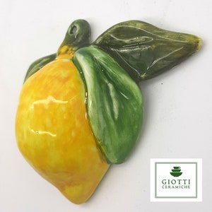 Hand-painted Ceramic Lemon – Tuscan Kitchen Wall Decor, Italy - Etsy