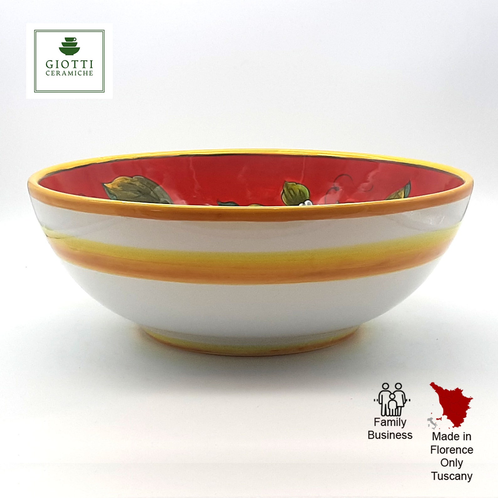 Large Ceramic Bowl Italian Dinnerware Pasta Bowl Platter - Etsy