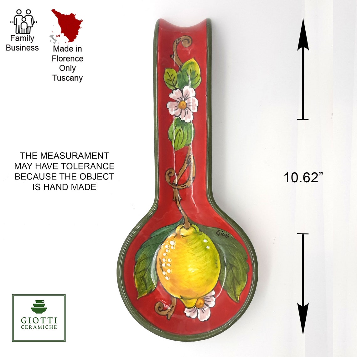 Italian Ceramic Spoon Rest Holder for Kitchen Counter Hand - Etsy