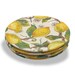 Italian Ceramic Set of 4 Dinnerware Plate Lemons ISCHIA Hand Painted ...