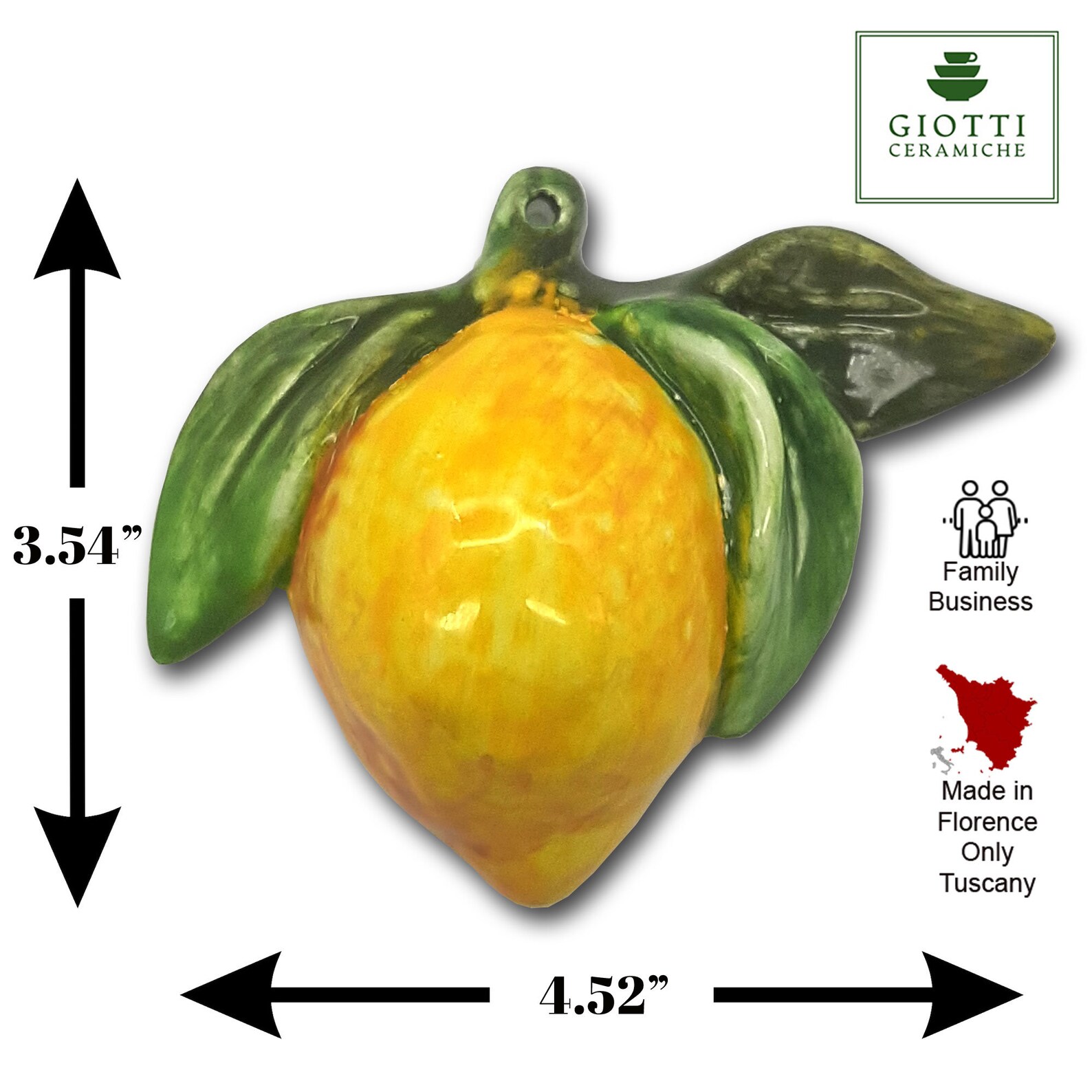 Italian Ceramic Fruits Set Decorations for Kitchen Hand - Etsy