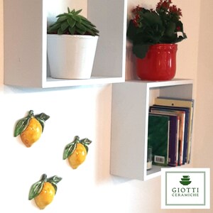 Hand-painted Ceramic Lemon – Tuscan Kitchen Wall Decor, Italy - Etsy