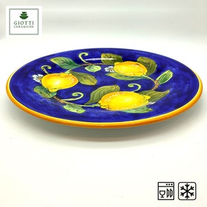 Italian Ceramic - Dinnerware Plate Lemon Design - Hand Painted Dish ...