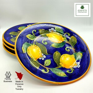 Hand-painted Italian Ceramic Plate – Lemon Design, Tuscany Decor - Etsy